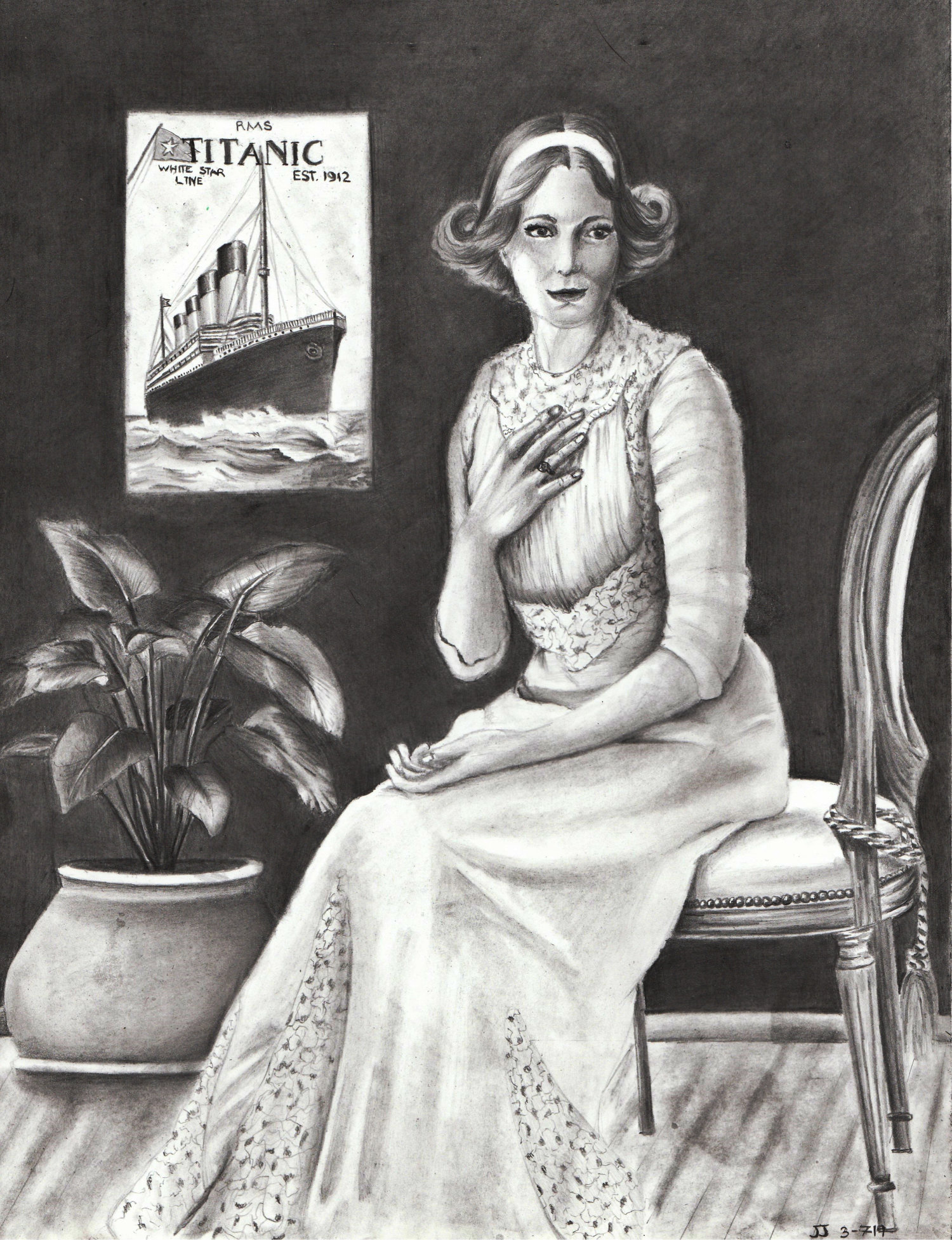 14 – Titanic Survivor – Art By Jessica Jewett